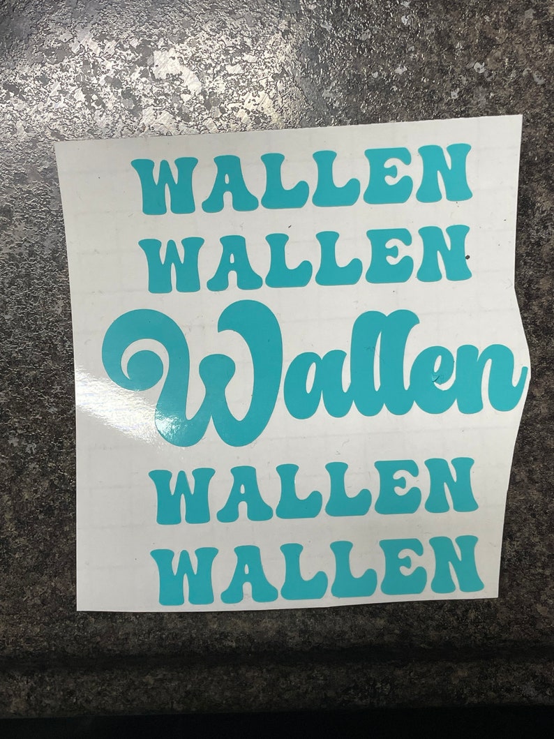 Morgan Wallen Vinyl Decal - Etsy