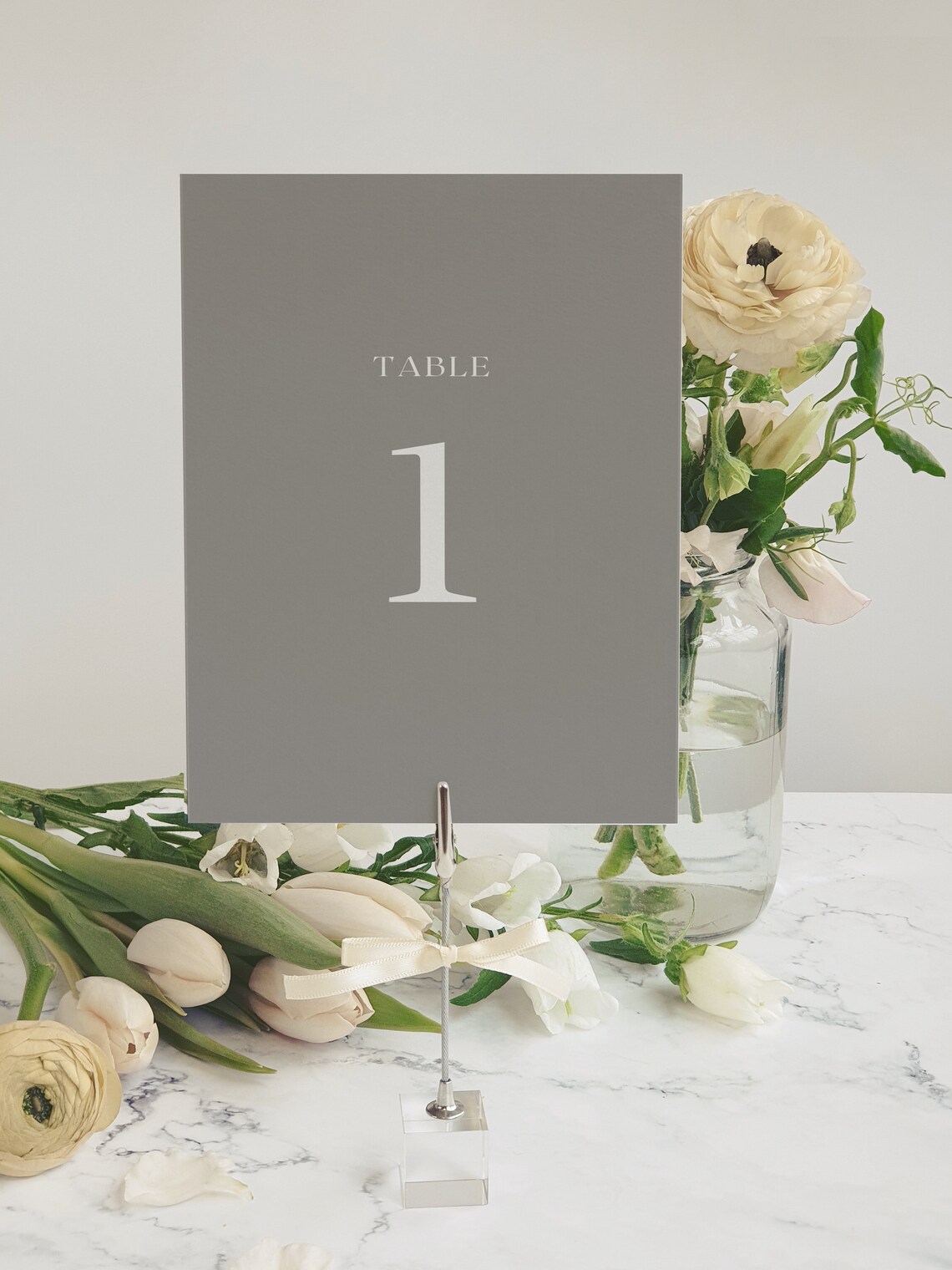 Table Number Template Printable Minimalist Wedding Canva | Etsy