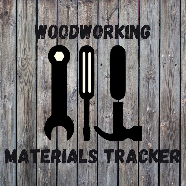 Woodshop Materials Tracker - Etsy
