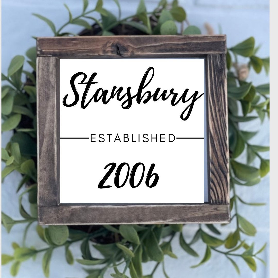 Personalized Sign Custom Sign Established Date Sign Gift Wedding Gift ...