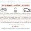Printable Sunday School Lesson on Jesus Feeding the 5000 - Etsy