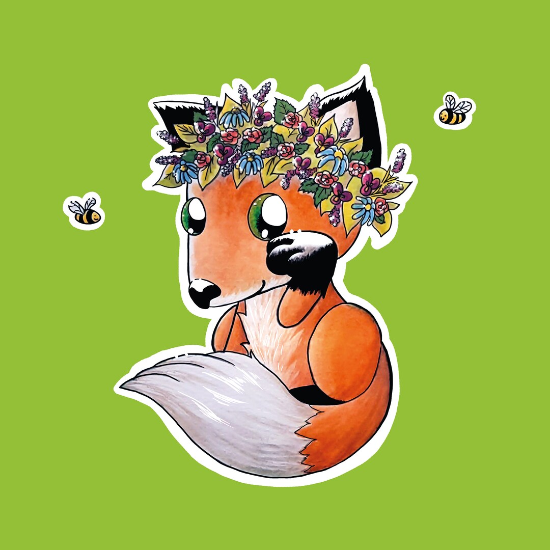Foxy, Card - 15x15cm - Etsy