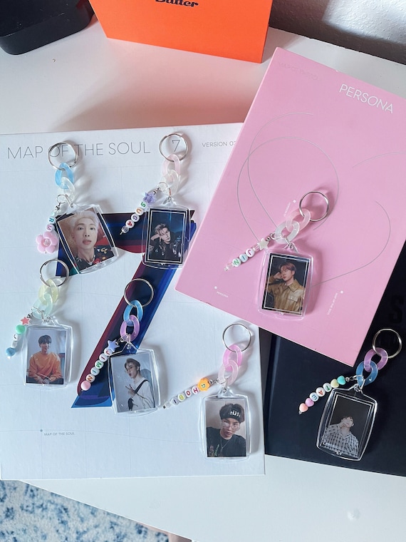 BTS Photo Keychain - Etsy