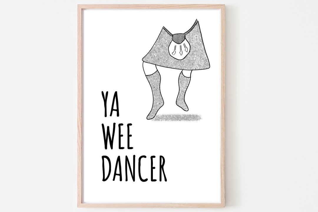 A4 Ya Wee Dancer Digital Download Wall Art Room Print - Etsy