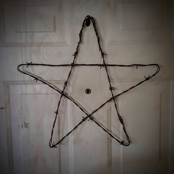Barbed Wire Star - Etsy
