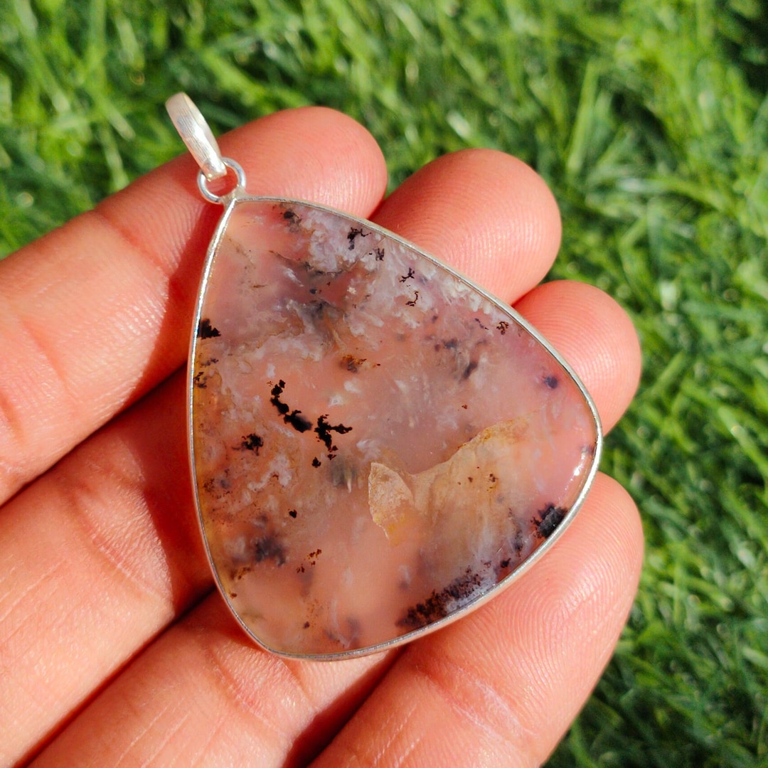 Natural Montana Agate Gemstone Pendant, Unique Designer Montana Agate ...