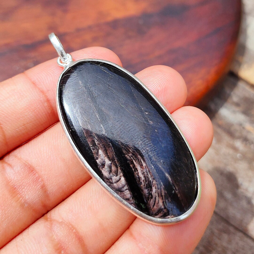 Hypersthene Pendant 925 Sterling Silver Pendant Hypersthene Gemstone ...