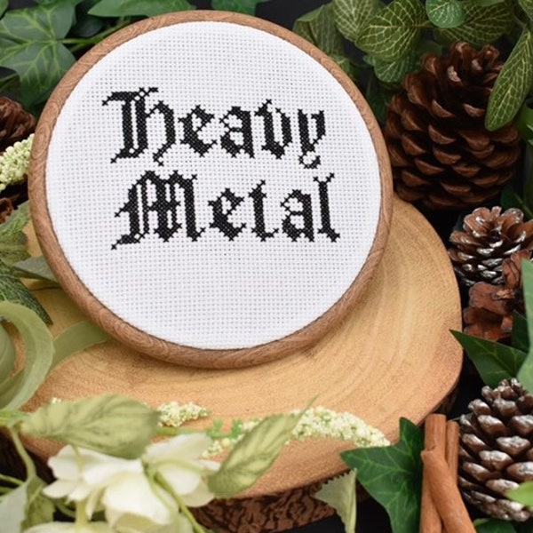 Heavy Metal Cross - Etsy