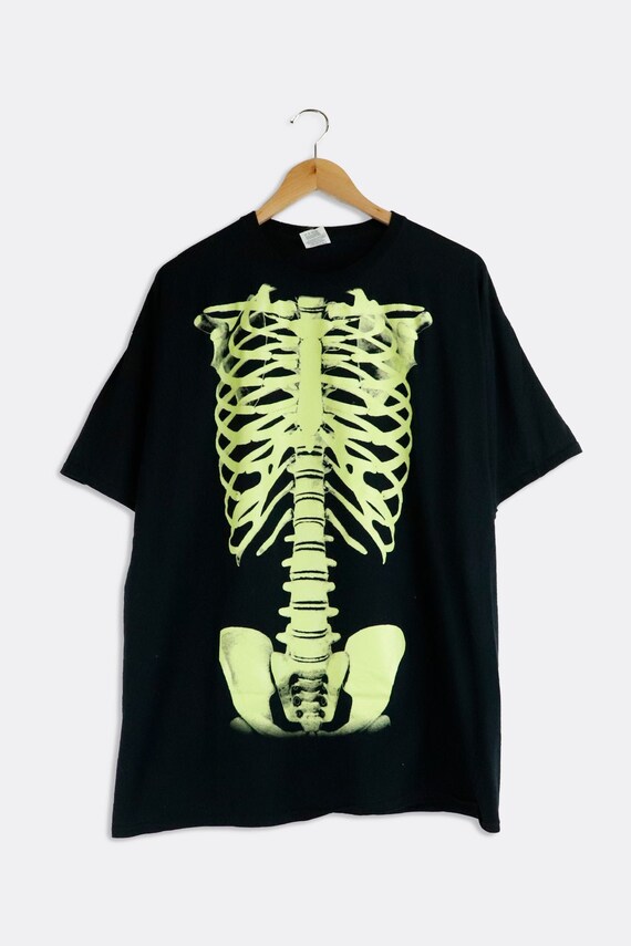 Neon Riot Skeleton On Rubber Duck Float Tee Shirt T-… - Gem