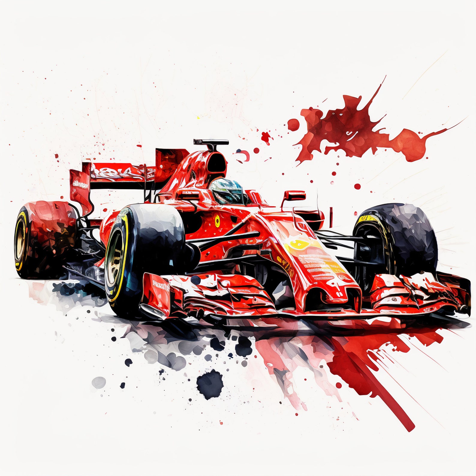 Ferrari F1 Car 3x Art Work JPEG Digital Download Only - Etsy