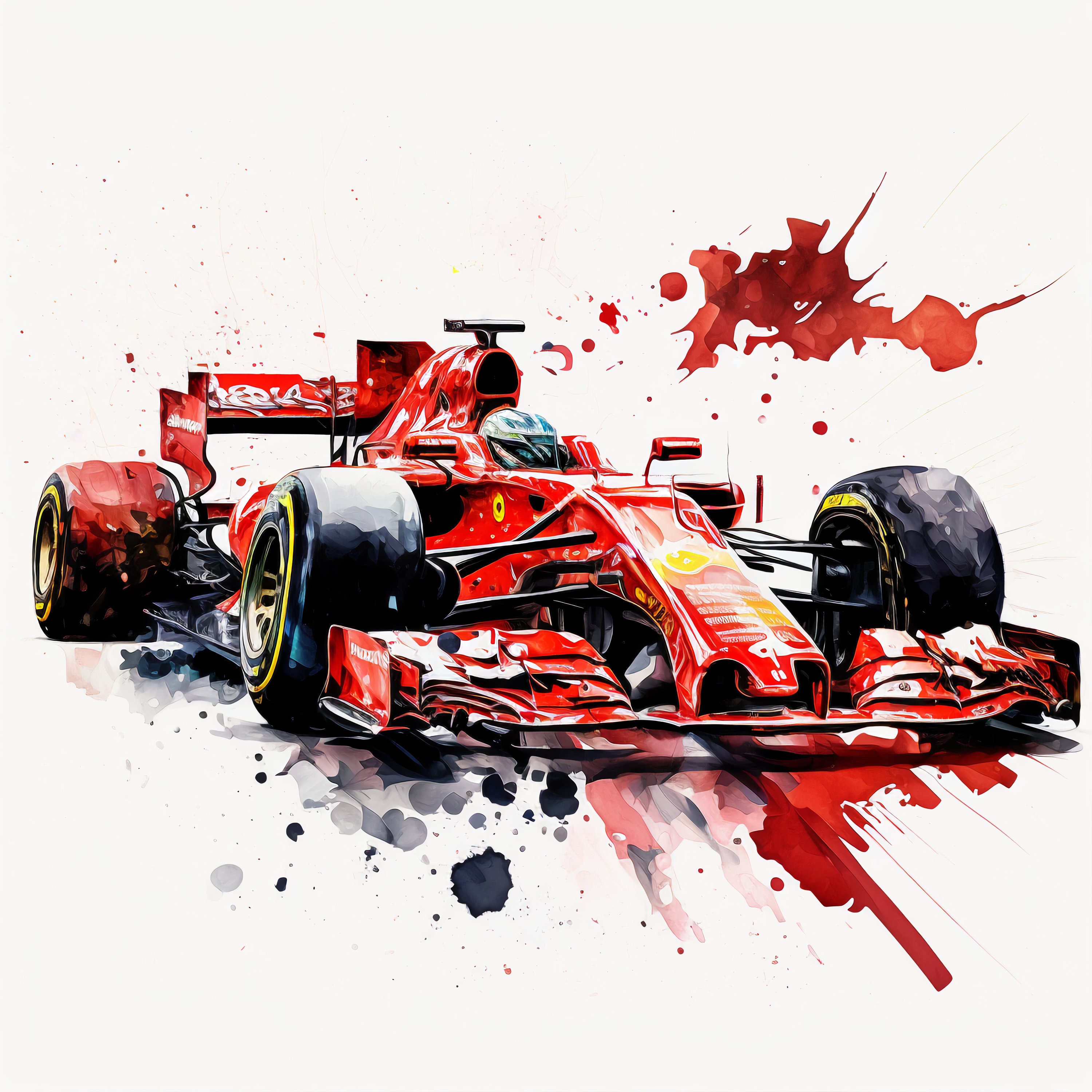 Ferrari F1 Car 3x Art Work JPEG Digital Download Only - Etsy