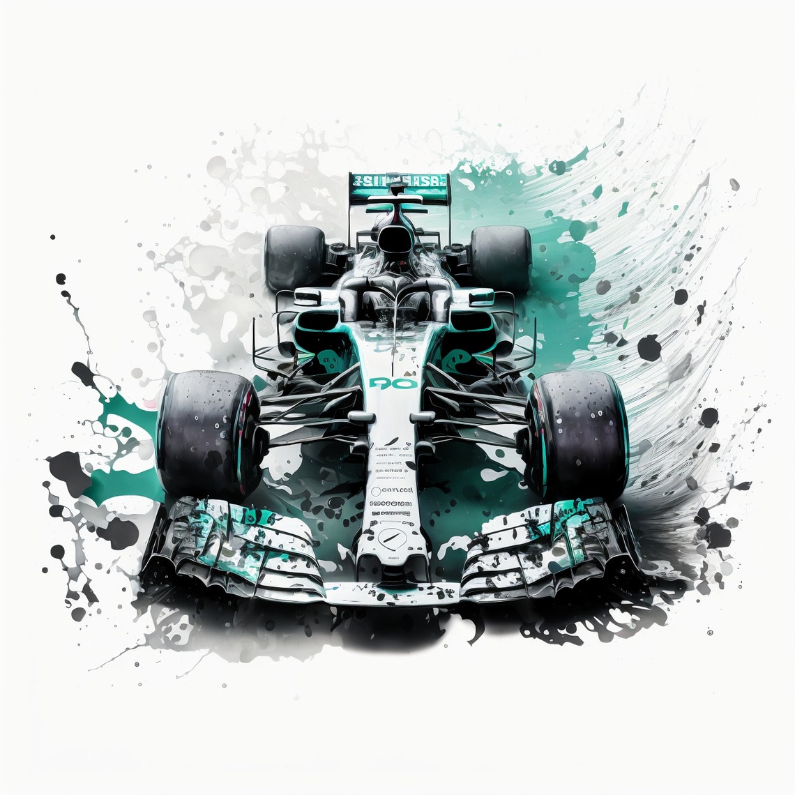 AMG Mercedes Art Work Digital Download 4x JPEG Images 300dpi - Etsy