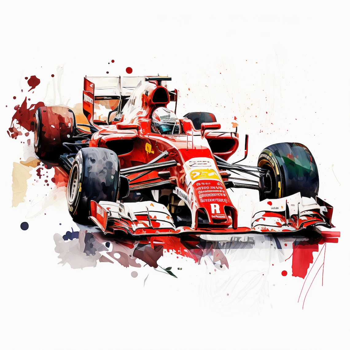Ferrari F1 Car 3x Art Work JPEG Digital Download Only - Etsy