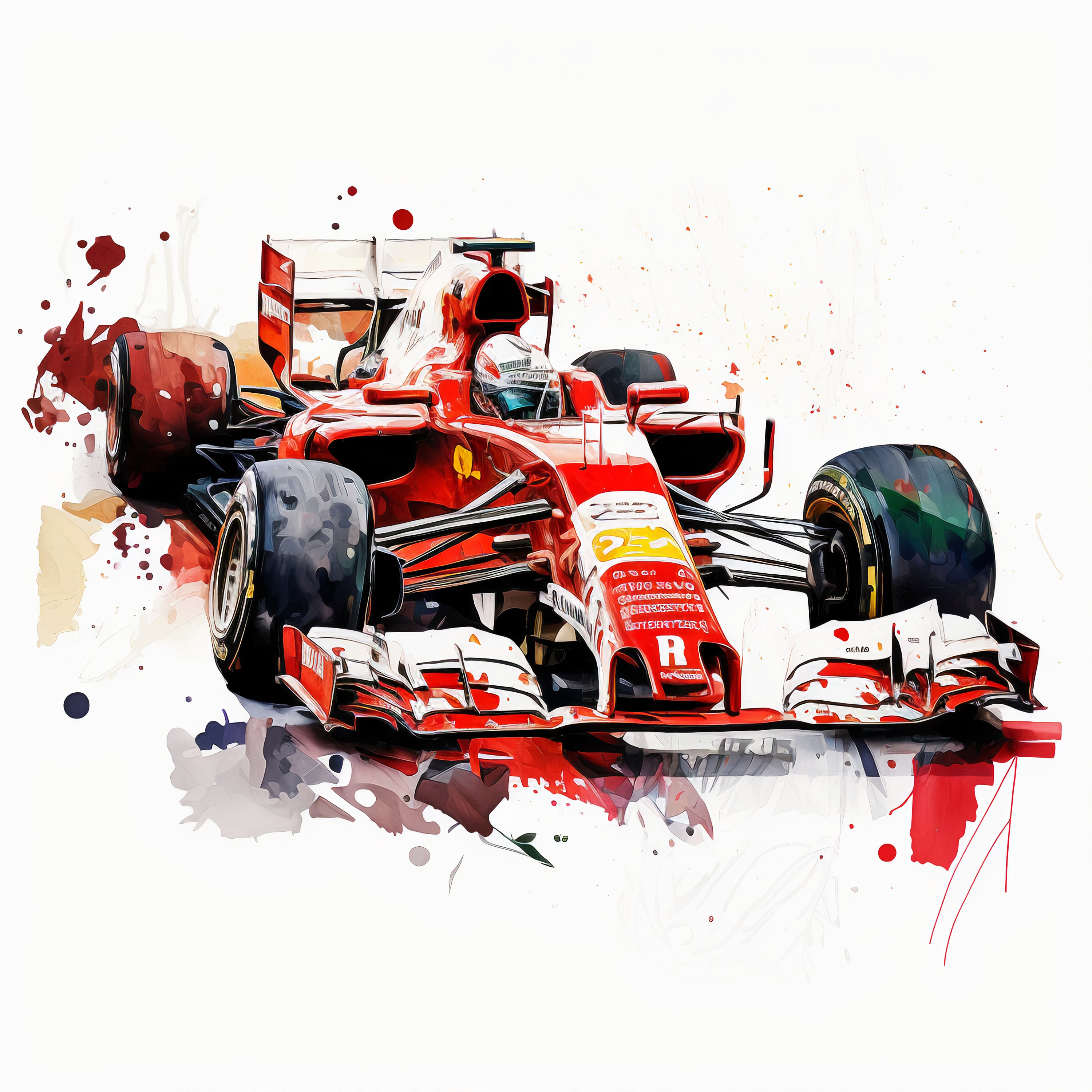 Ferrari F1 Car 3x Art Work JPEG Digital Download Only - Etsy