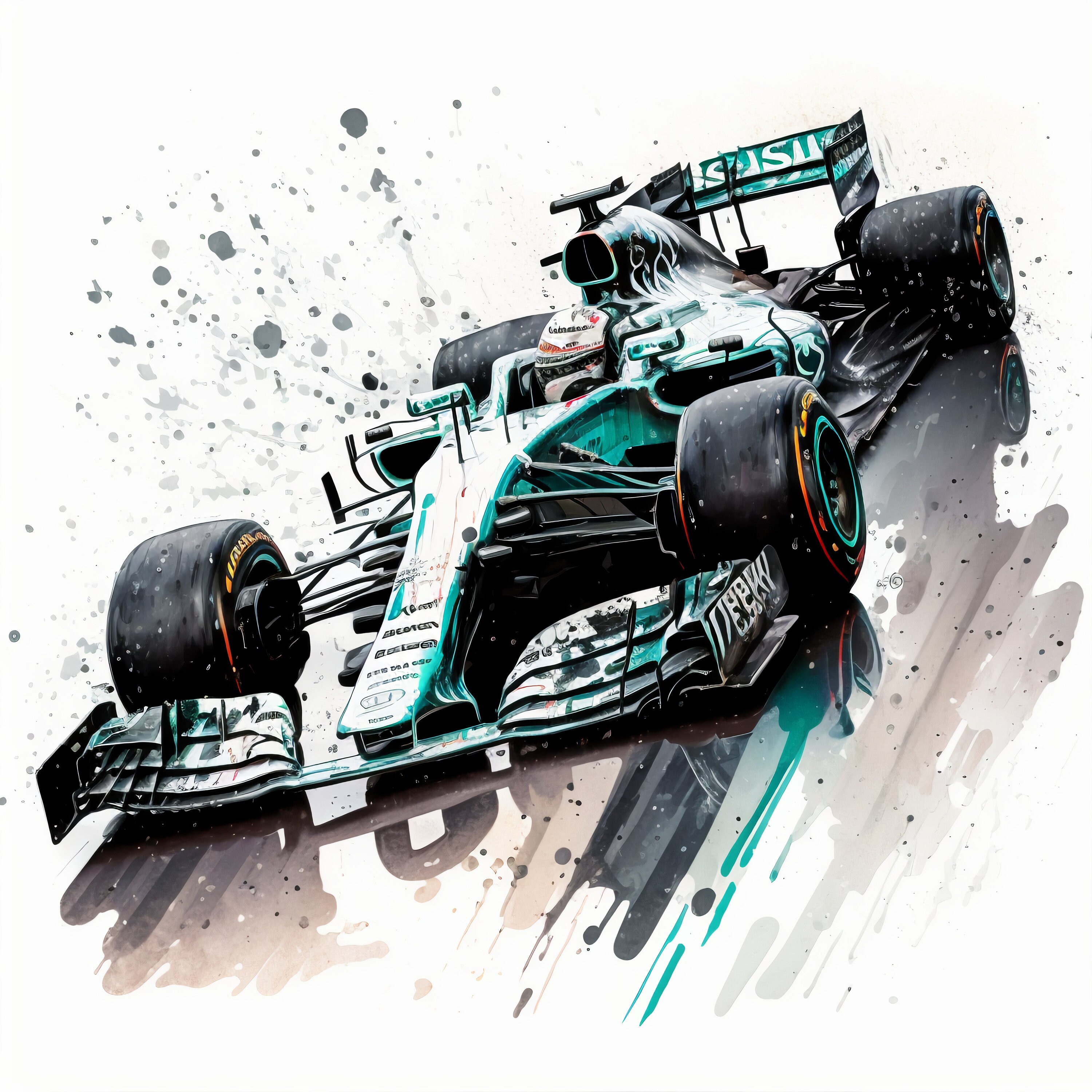 AMG Mercedes Art Work Digital Download 4x JPEG Images 300dpi - Etsy