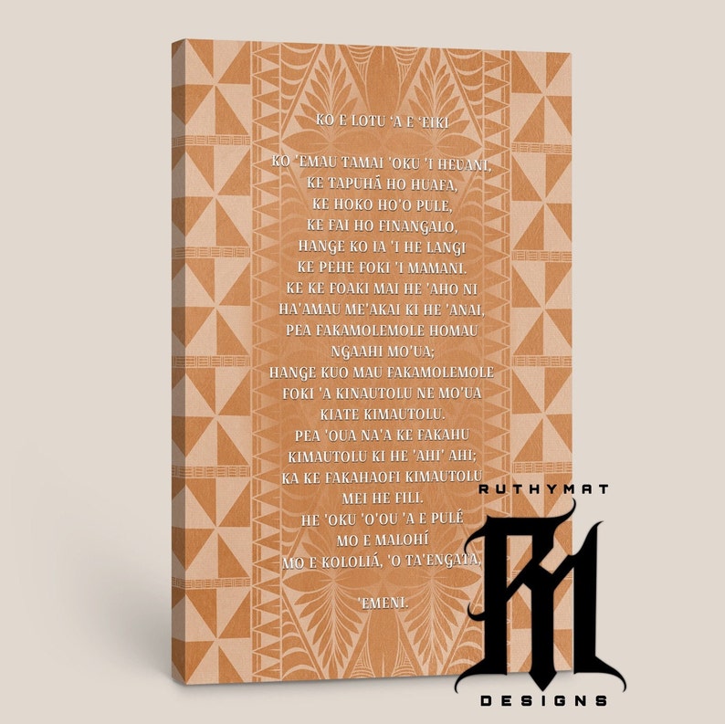 The Lords Prayer - Tongan - Etsy Australia