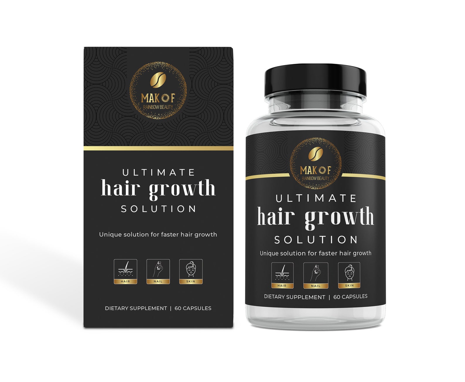 HAIR GROWTH SUPPLEMENT. Ultimate Hair Growth Solution. for - Etsy