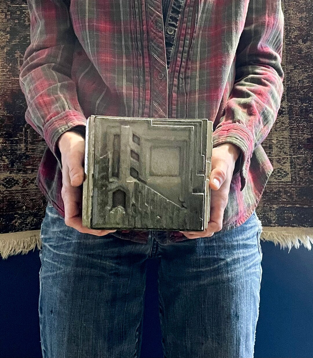 Freeman House Frank Lloyd Wright Inspired Statue, Eclectic Decor as ...