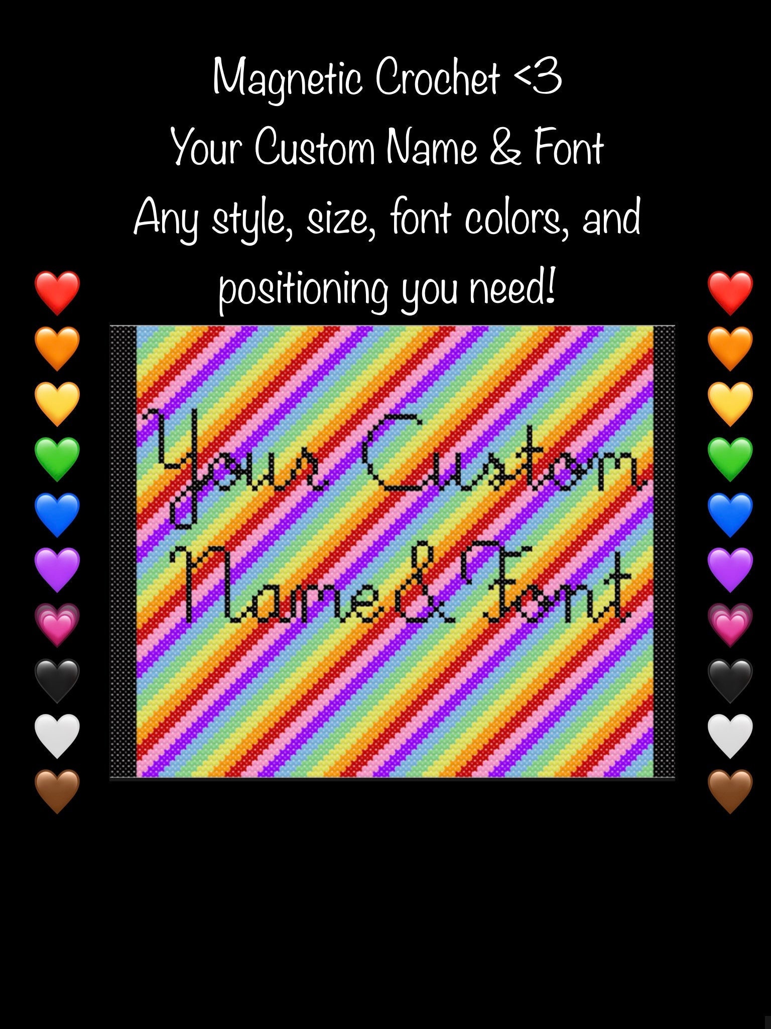 CUSTOM Name and Font. Choose Your Sizes and Colors. I Have a Font Site ...