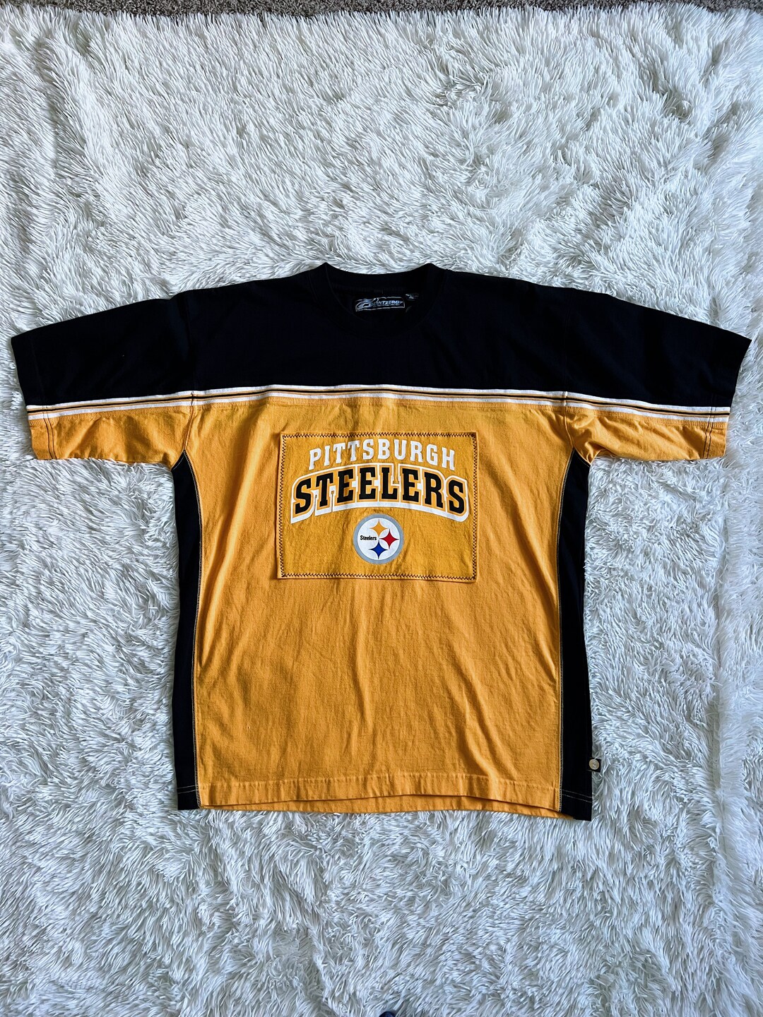 Pittsburgh Steelers Patchwork Upcycled Shirt - Etsy