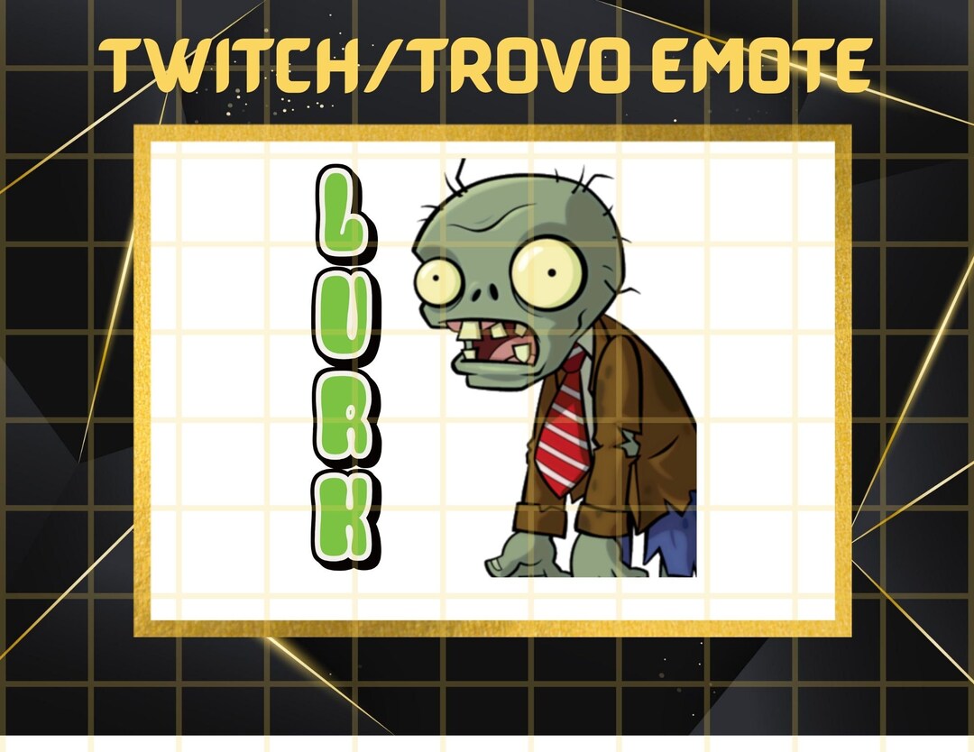Animated PVZ Lurk Zombie Emote for Twitch/trovo - Etsy