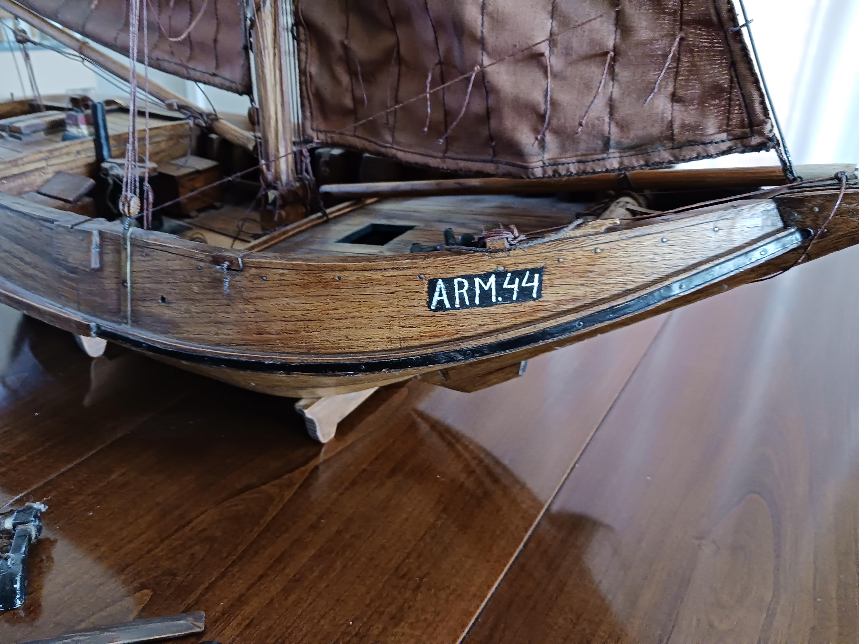 Large Model of a Dutch Botter Boat 33" Tall 28" Long Handmade MCM - Etsy