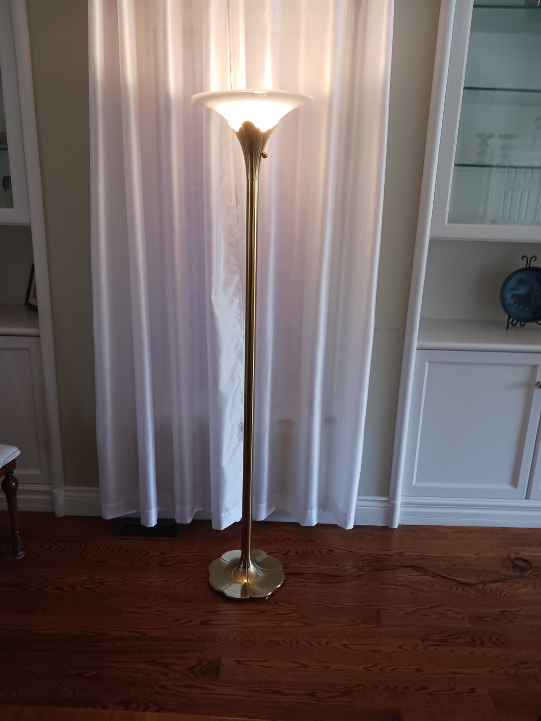 Vintage Stiffel Lotus Torchiere Floor Lamp - Etsy