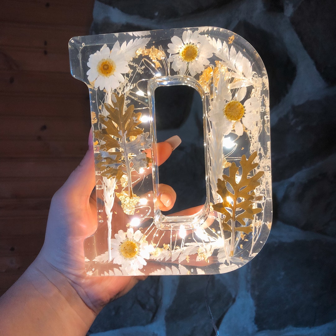 Custom Large Letter With Lights Personalized Resin Letter - Etsy