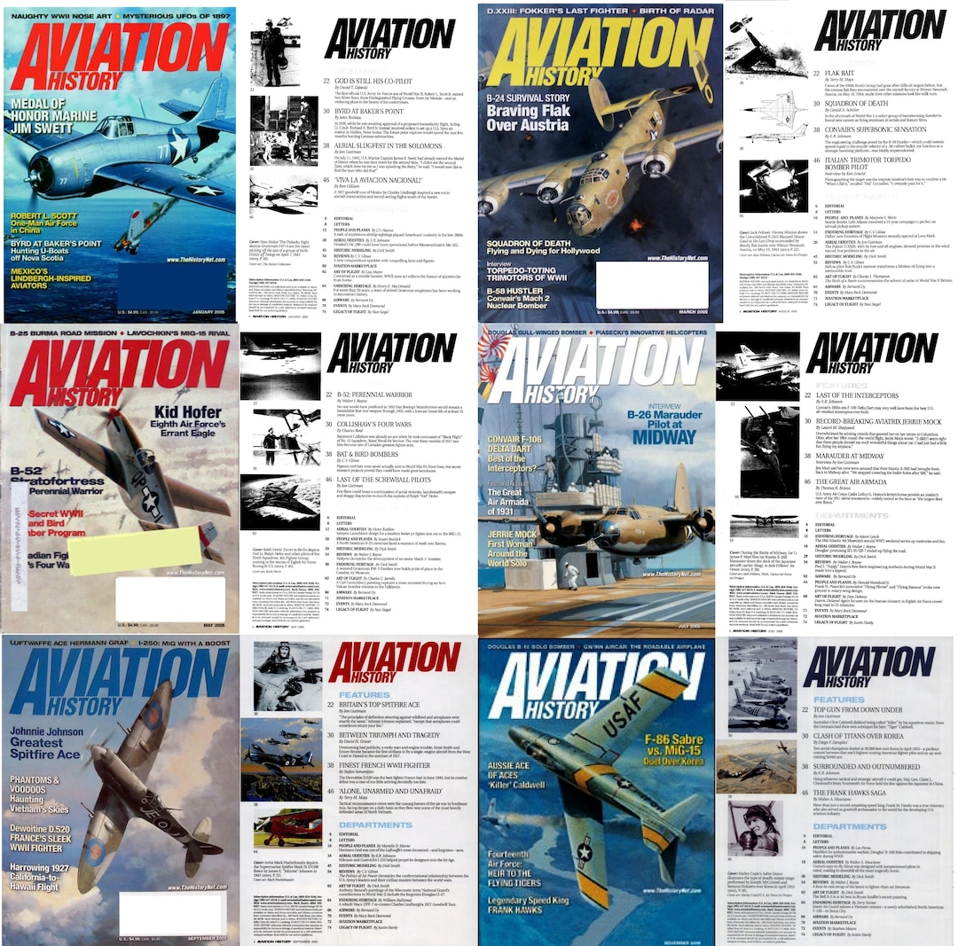 AVIATION HISTORY MAGAZINE: All 300 Pages of the 2005 Series/pdf ...