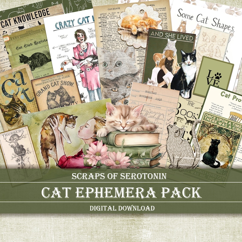Cat Scrapbook - Etsy