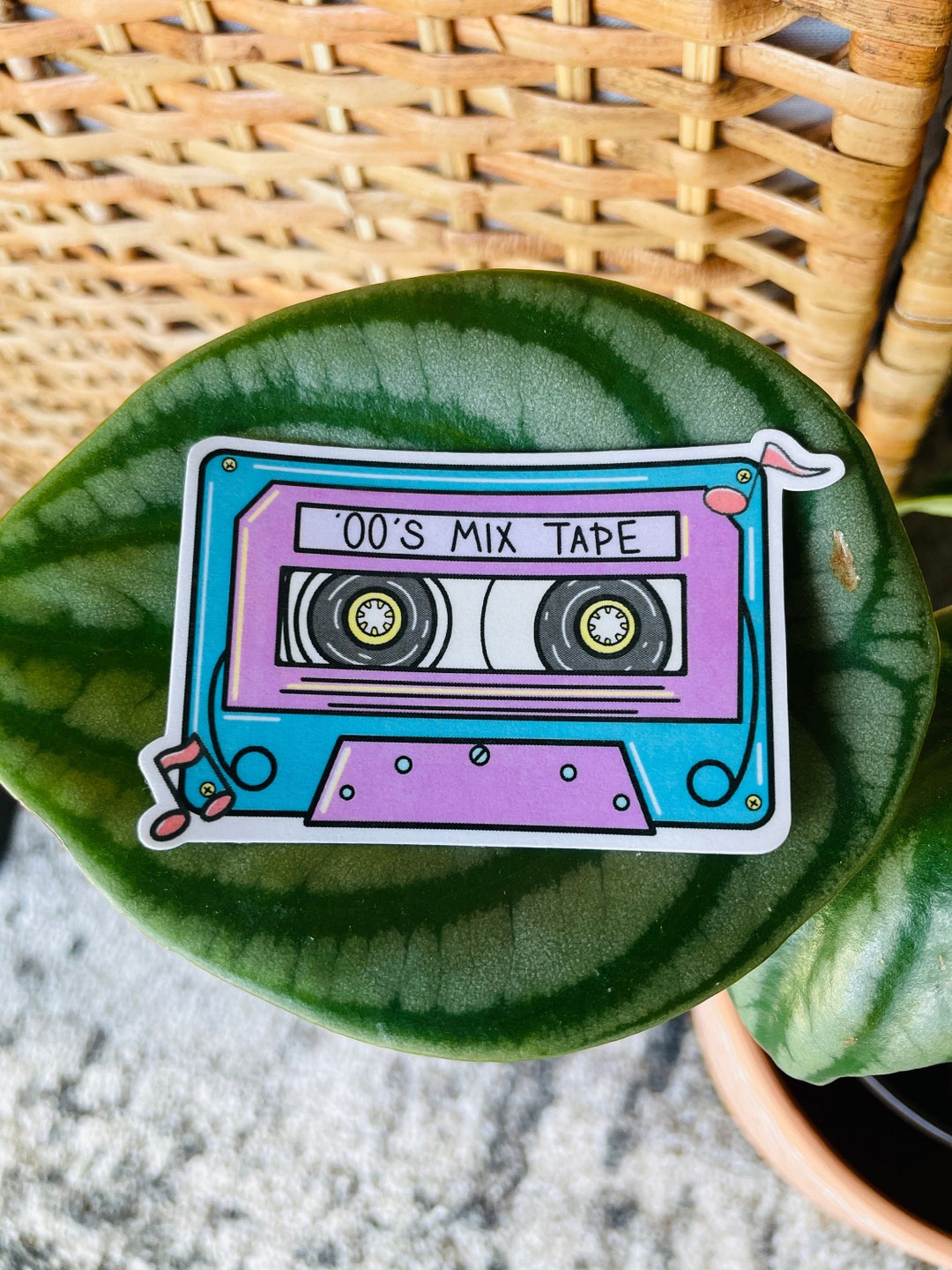 Cute Retro 2000 Mix Tape Sticker Decal - Etsy