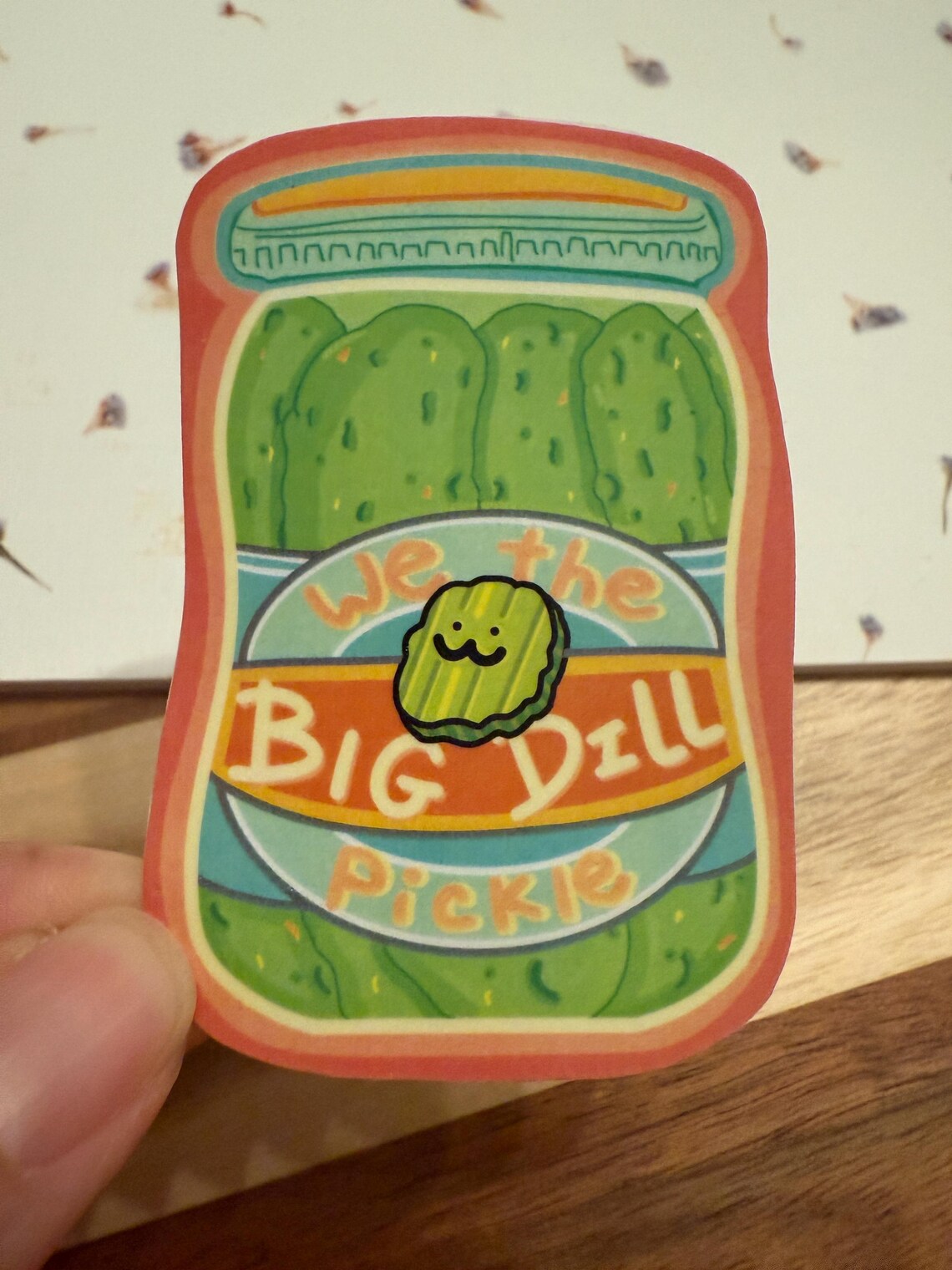 Aesthetc Cute Pickle Jar We the Pickle Big Dill Sticker for Phone ...