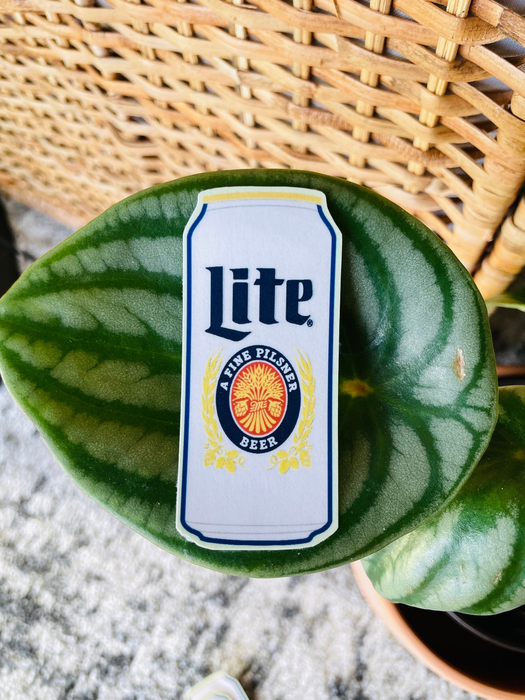 Hand-drawn Miller Lite Beer Laptop Tablet Sticker Decal - Etsy