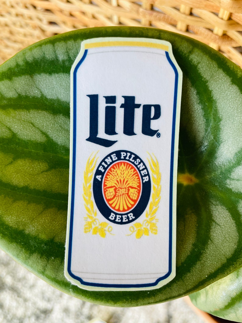 Hand-drawn Miller Lite Beer Laptop Tablet Sticker Decal - Etsy