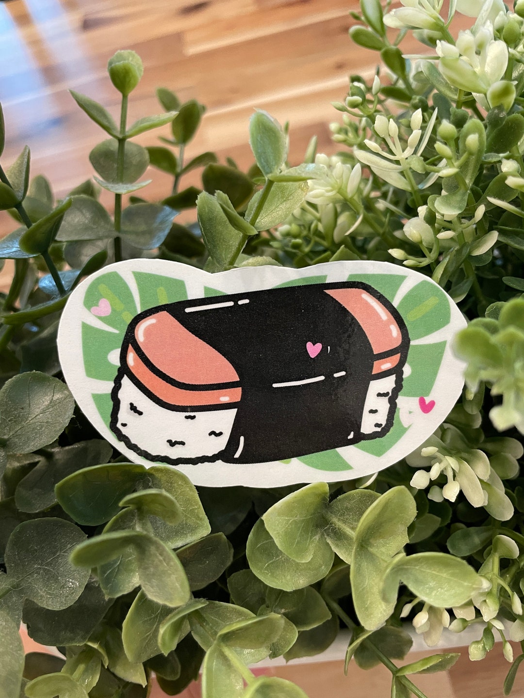Hawaiian Musubi Spam Heart Laptop Tablet Water Bottle Stickers - Etsy