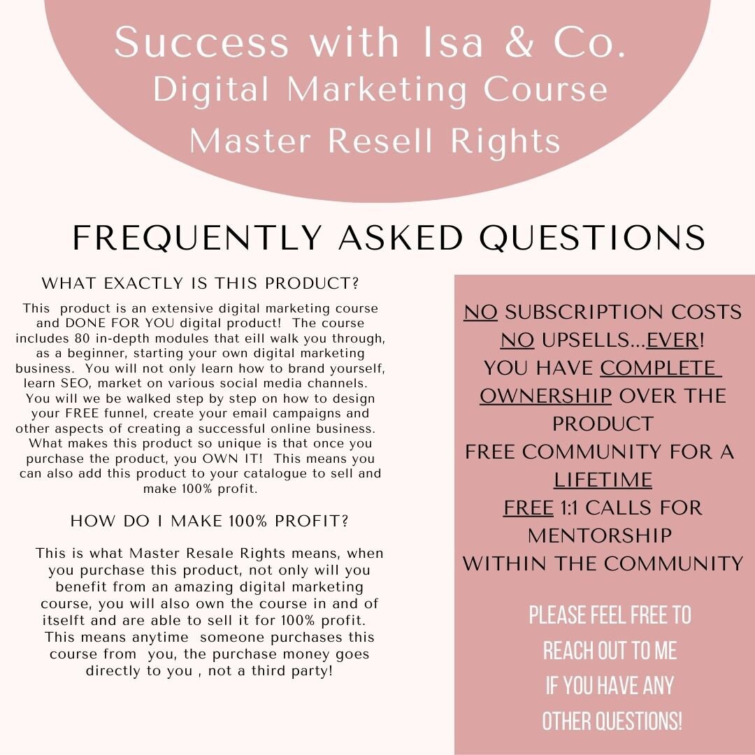 Master Resell Rights PLR the Roadmap Done for You Digital Course ...