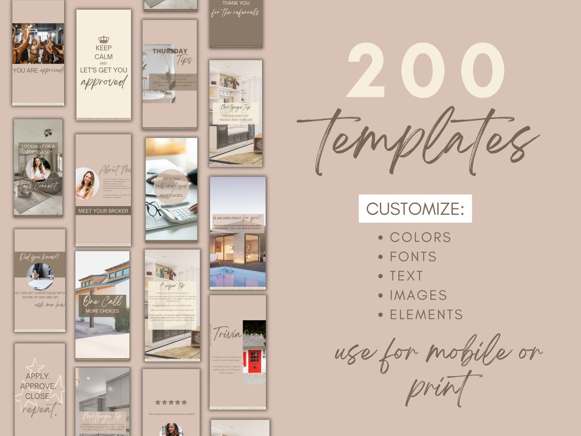 200 Mortgage Social Media Posts Loan Officer Marketing Mortgage ...