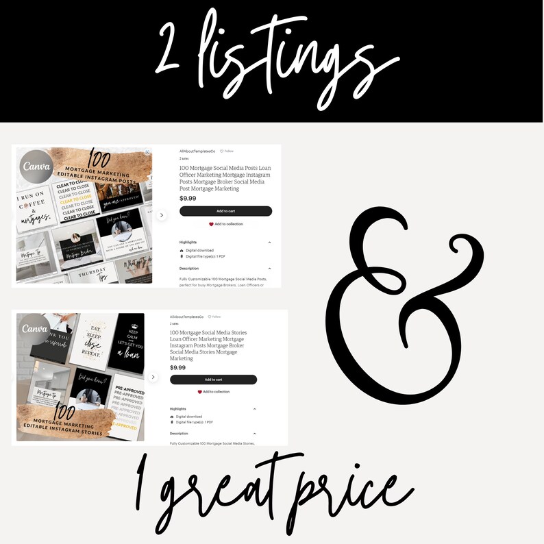 200 Mortgage Social Media Posts Loan Officer Marketing - Etsy