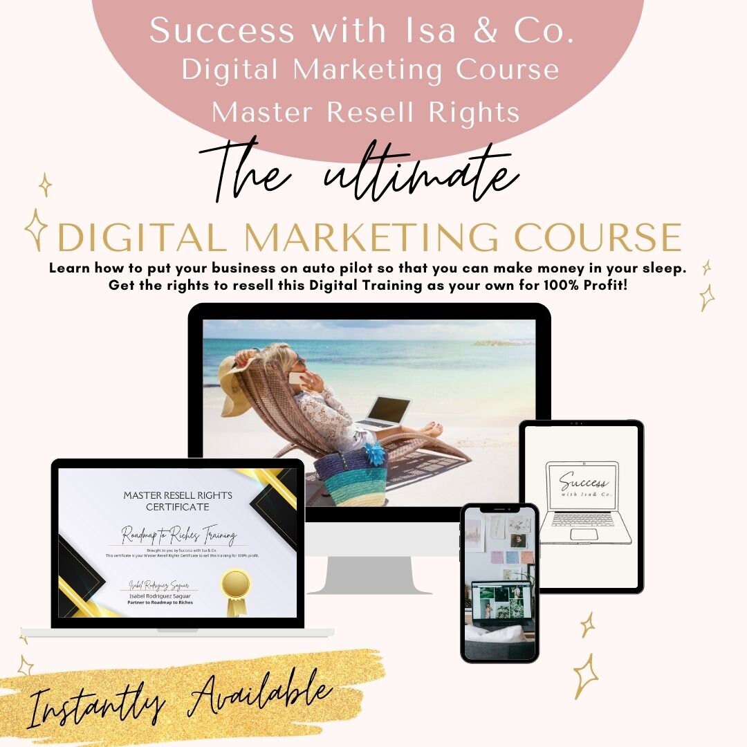 Master Resell Rights PLR the Roadmap Done for You Digital Course ...