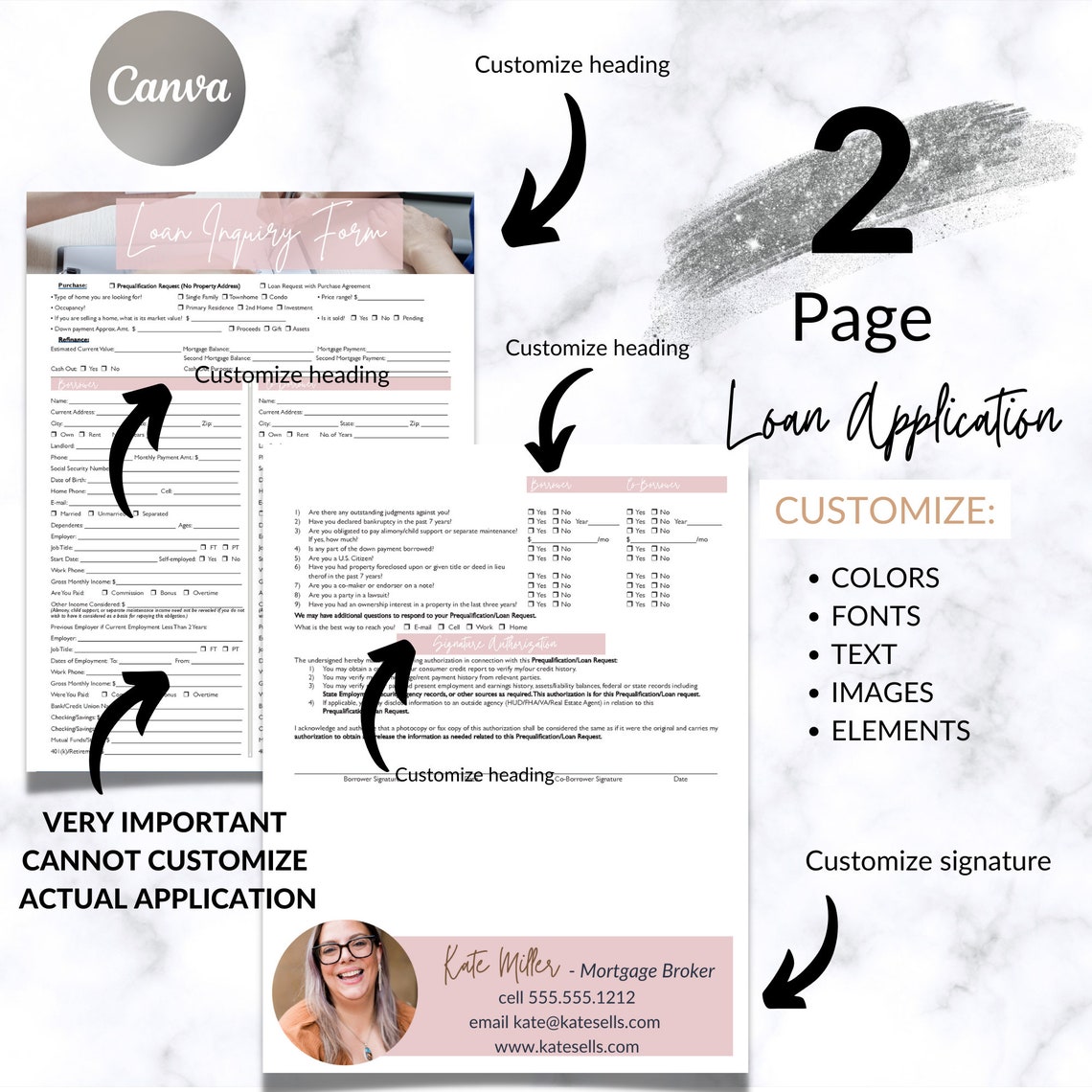 Mortgage Application Template Loan Documents Guide Loan - Etsy