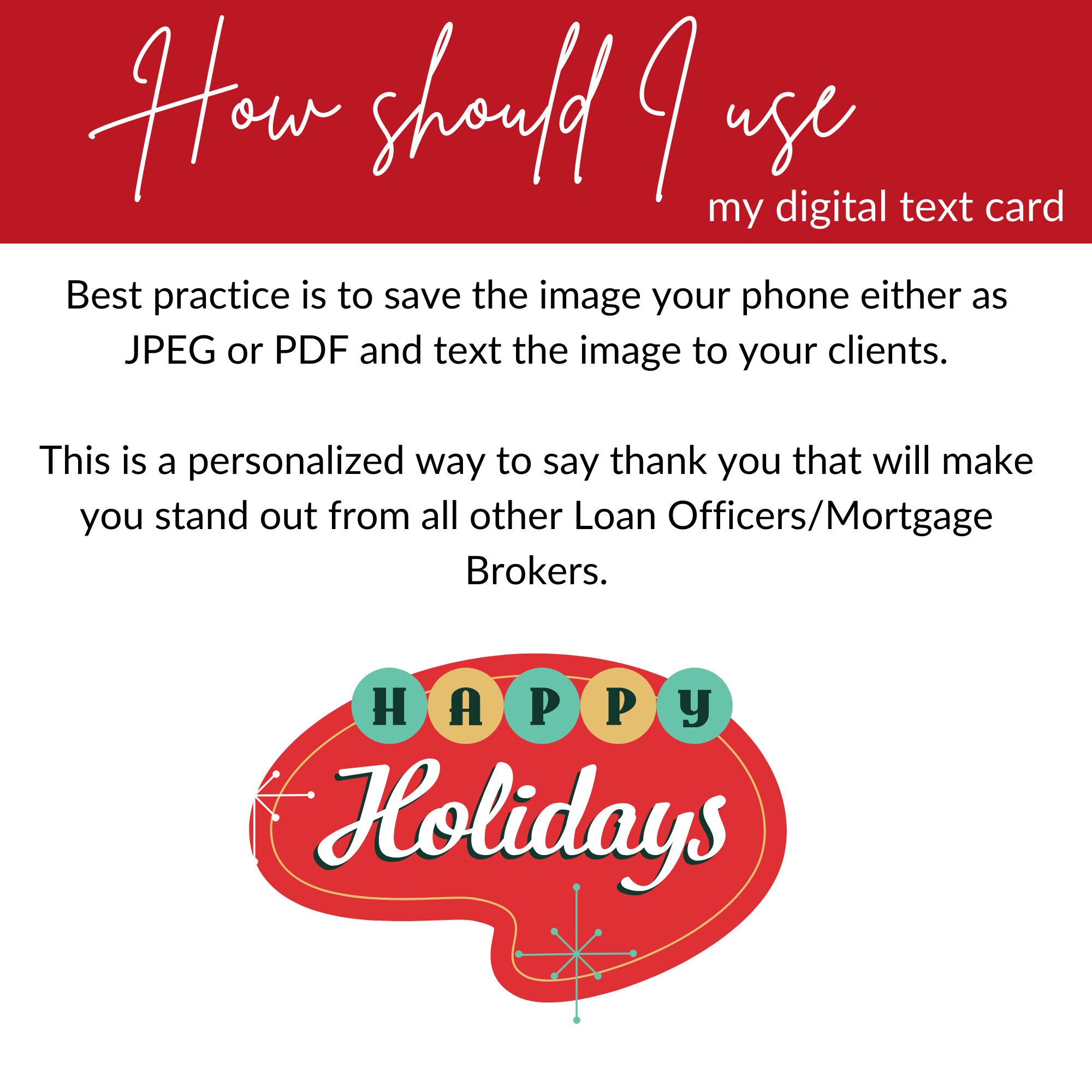 Christmas Textable Card Mortgage Loan Officer Marketing Loan Officer ...
