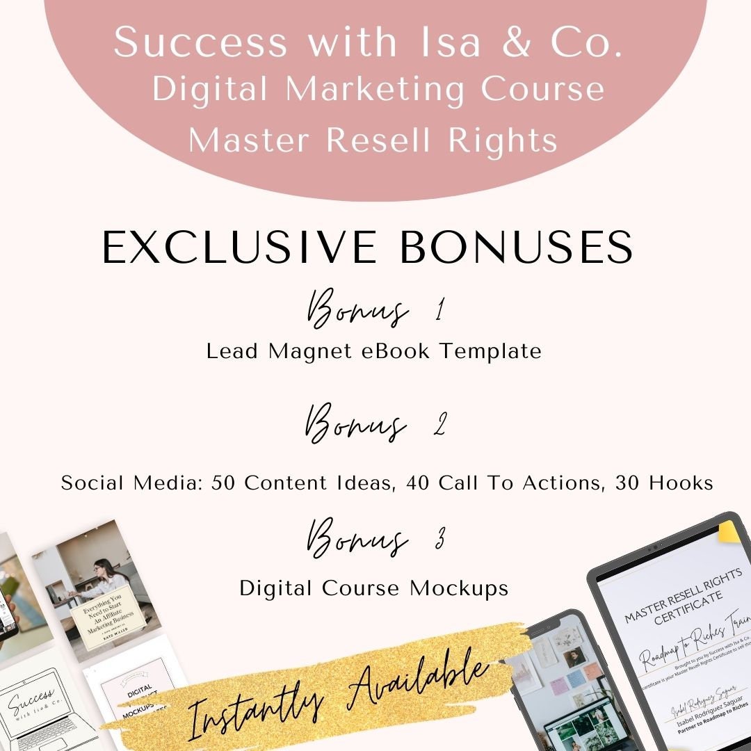 Master Resell Rights Course the Roadmap Done for You Digital Course ...