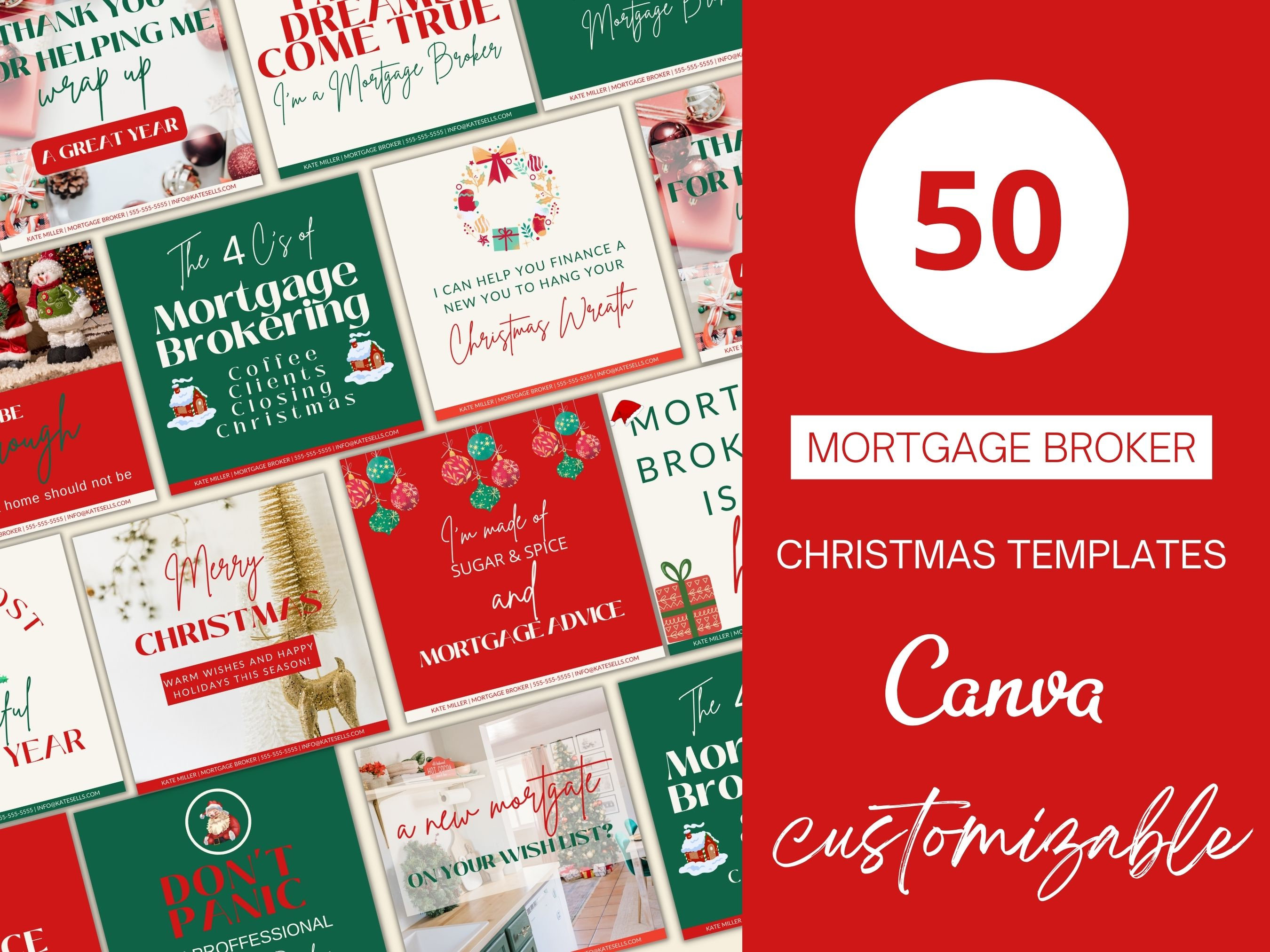 50 Christmas Mortgage Social Media Posts Loan Officer Marketing ...