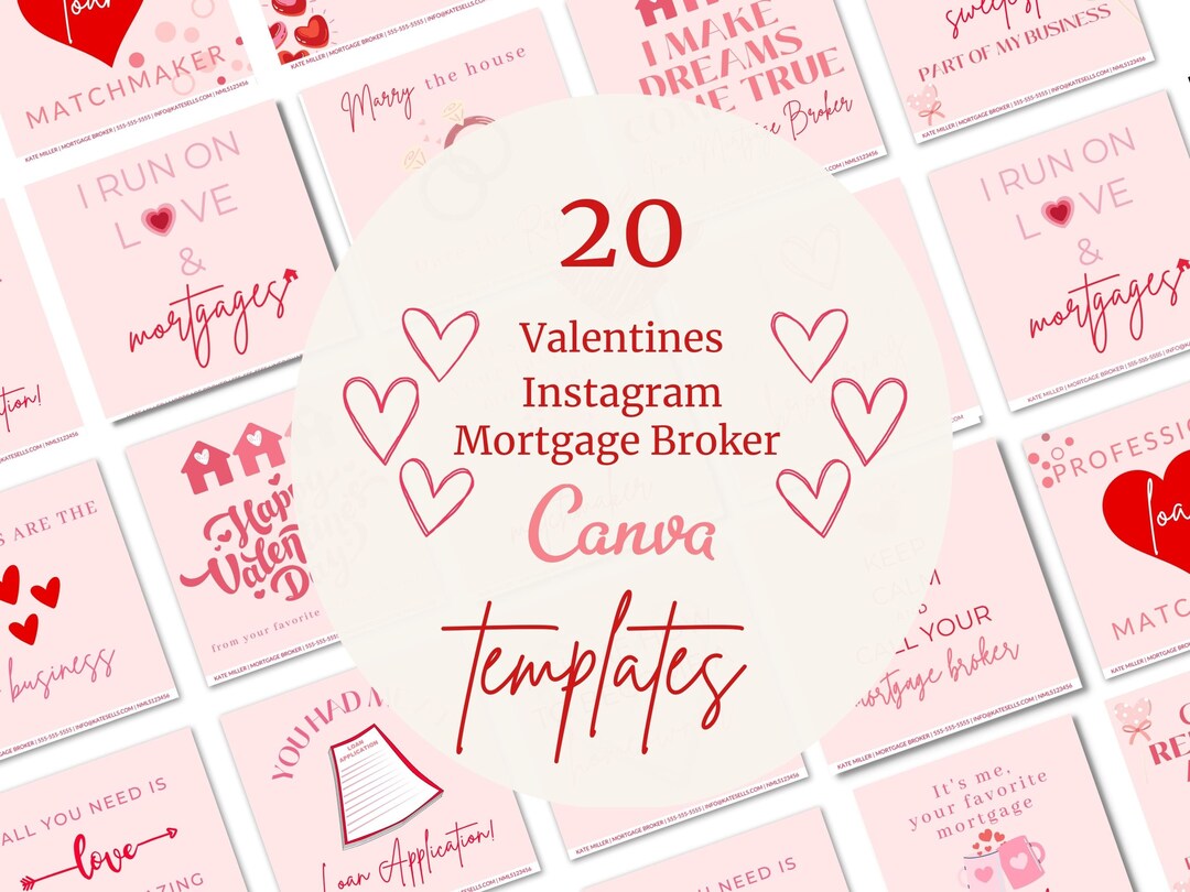 20 Valentines Day Mortgage Social Media Posts Loan Officer Marketing ...