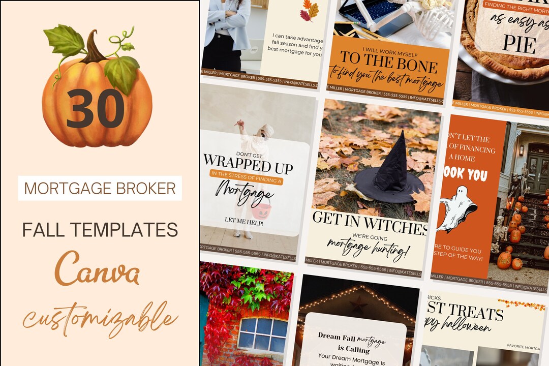 30 Fall Mortgage Social Media Posts Loan Officer Marketing Mortgage ...