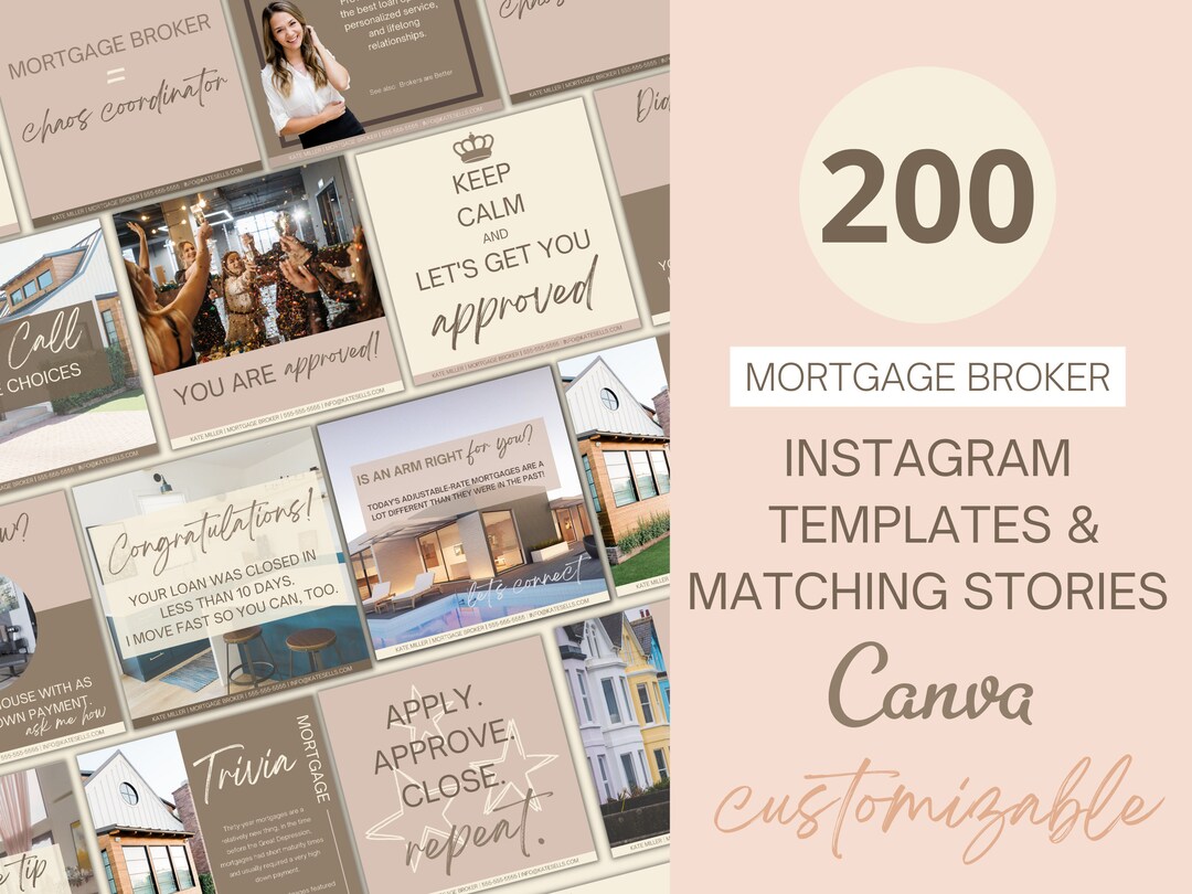 200 Mortgage Social Media Posts Loan Officer Marketing Mortgage ...