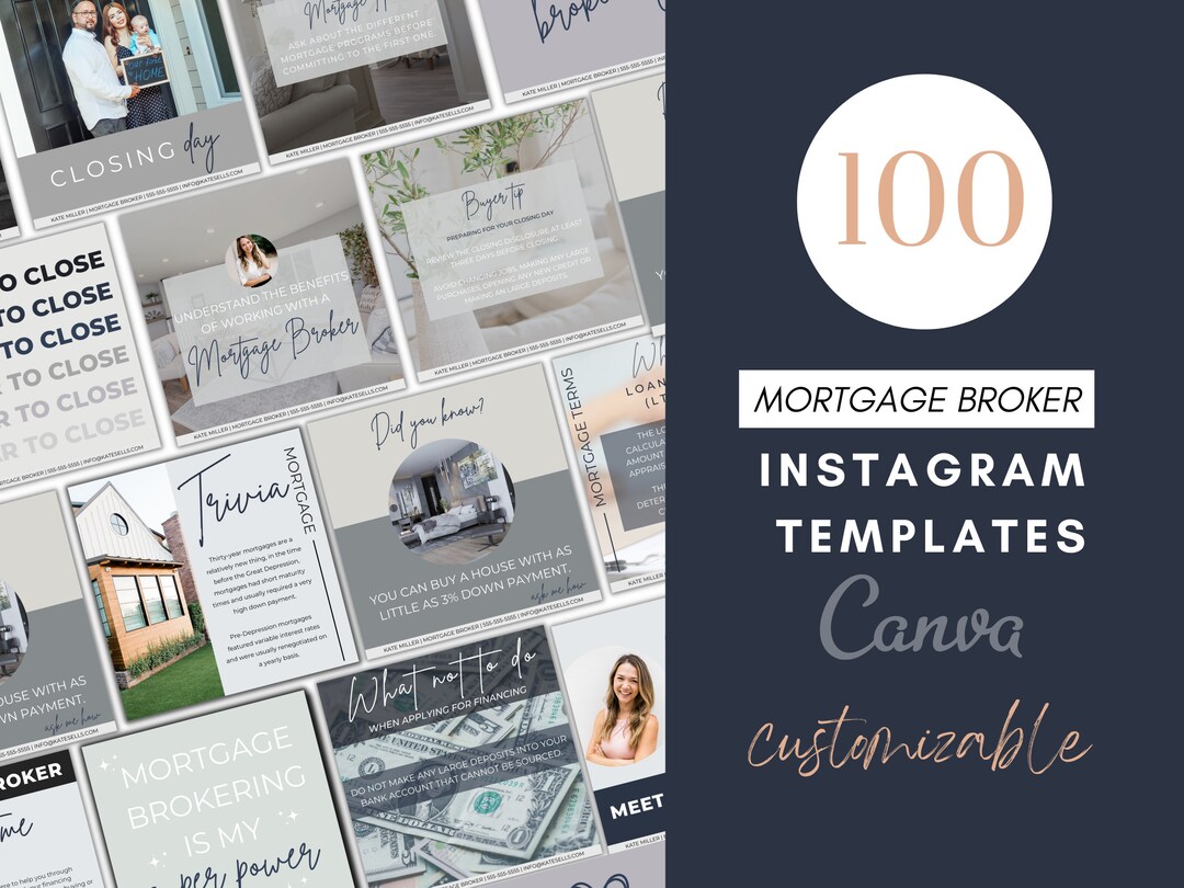 100 Mortgage Social Media Posts Loan Officer Marketing Mortgage ...