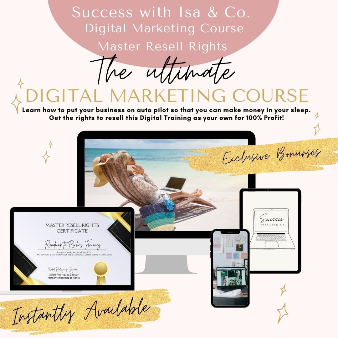 Master Resell Rights Course the Roadmap Done for You Digital Course ...