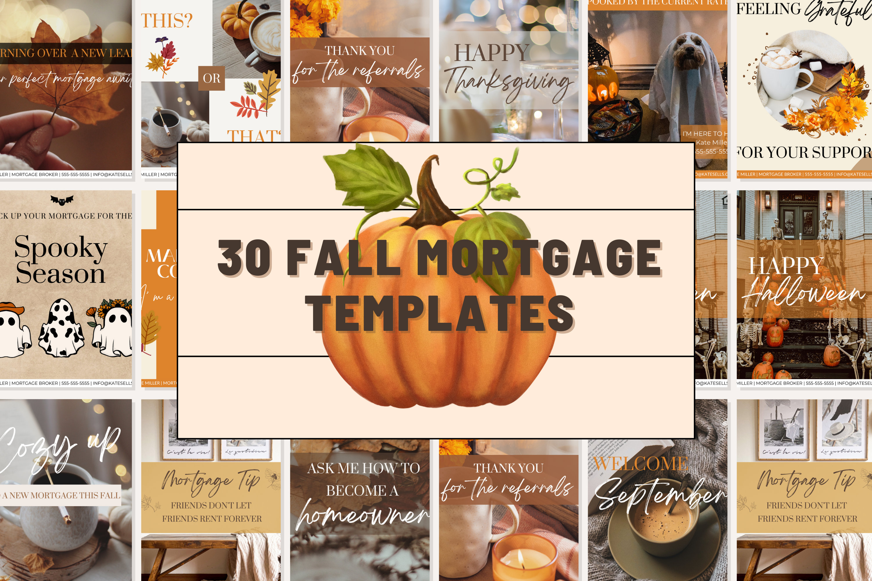 30 Fall Mortgage Social Media Posts Loan Officer Marketing Mortgage ...