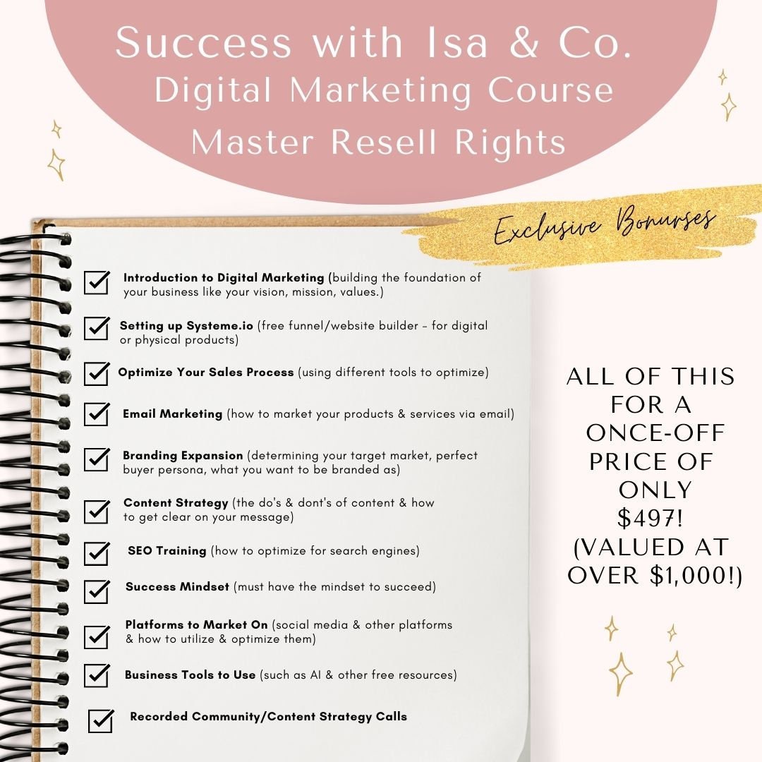 Master Resell Rights Course the Roadmap Done for You Digital Course ...